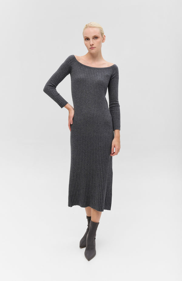 Lisa Yang NARI Ribbed Cashmere Dress - Shop Online at BEIGE | BROWN