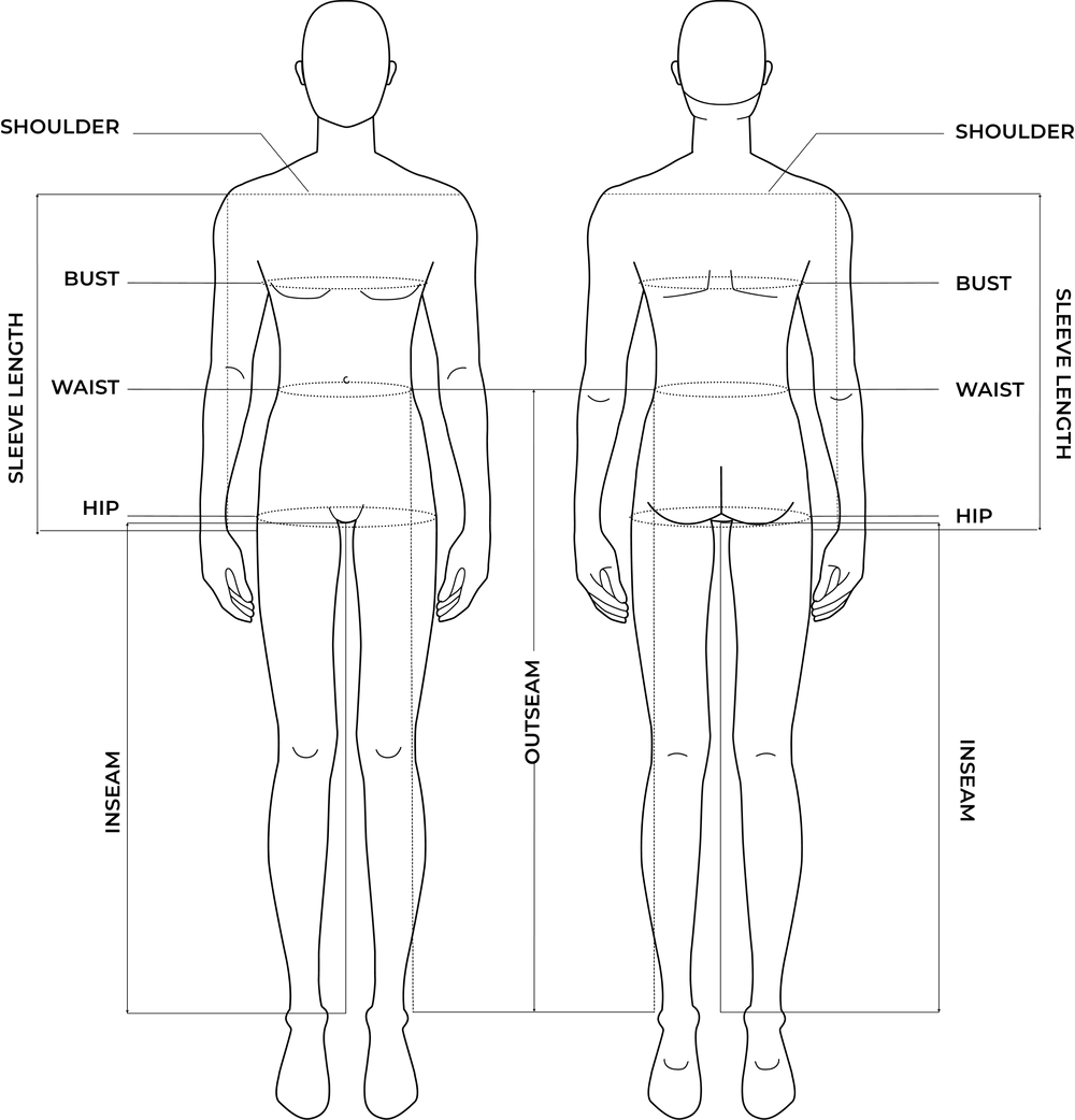 LES DEUX Size Chart for Men
