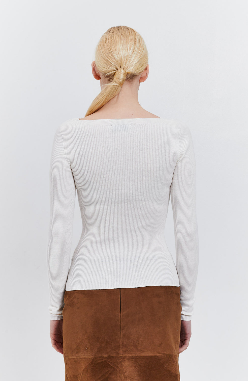 Ribbed Square Neck Top by Tigers Of Sweden