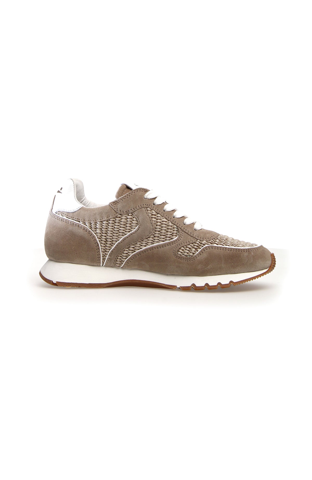 Suede Mesh-detail Sneakers Julia By Voile Blanche